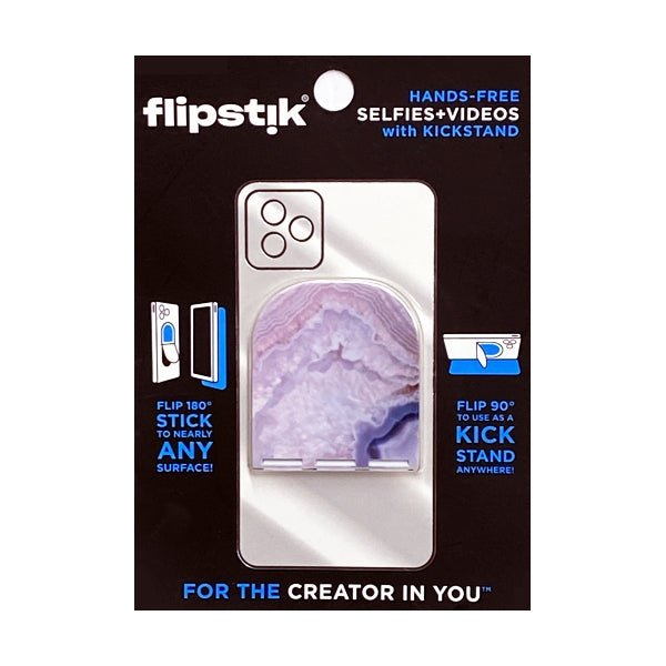 FlipStik Hands-Free Selfie Mount/Kick Stand - Marble (1 Count) – 11 for $10